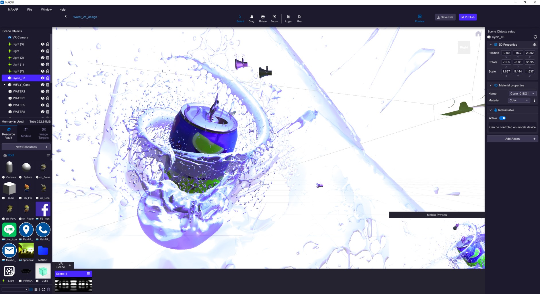 MAKAR XR Platform 2D Graphics Design - MAKAR 3D Tutorial